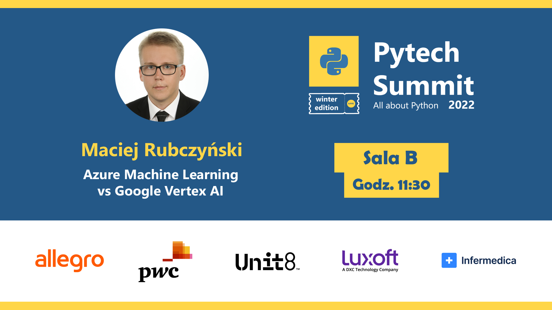 SALA B - Pytech Summit 2022 (online) | Największa konferencja o Python