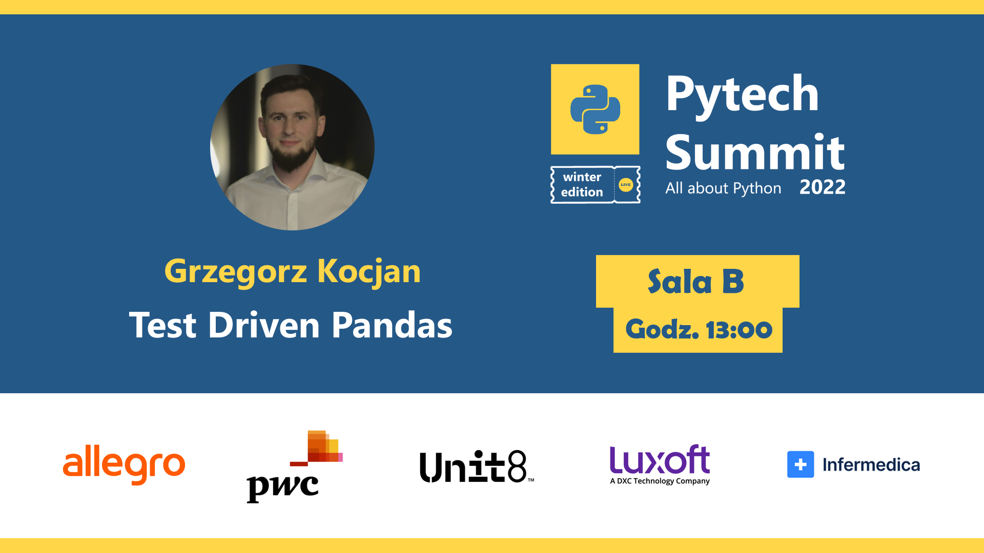 SALA B - Pytech Summit 2022 (online) | Największa konferencja o Python